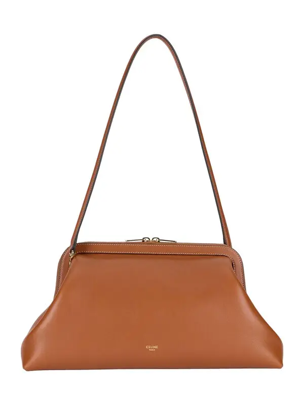 Celine Refined Mini Shoulder Handbag - Camel