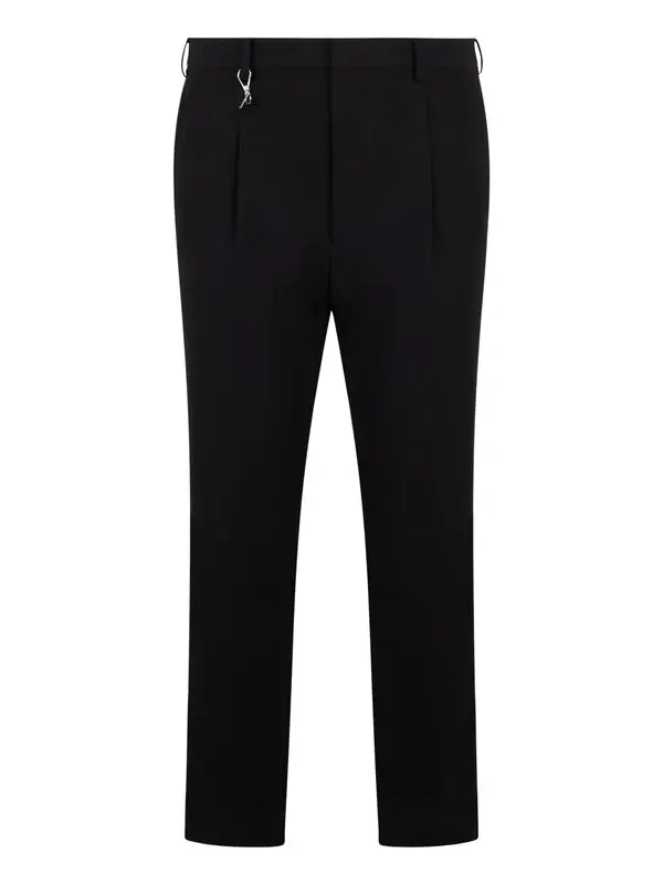 Prada Classic-cut Tailored Trousers - Black