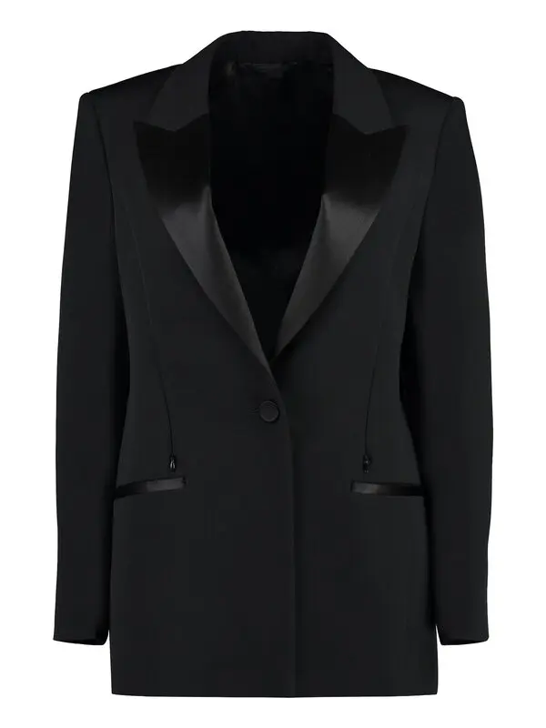 Givenchy Wool Single-breasted Blazer - Black