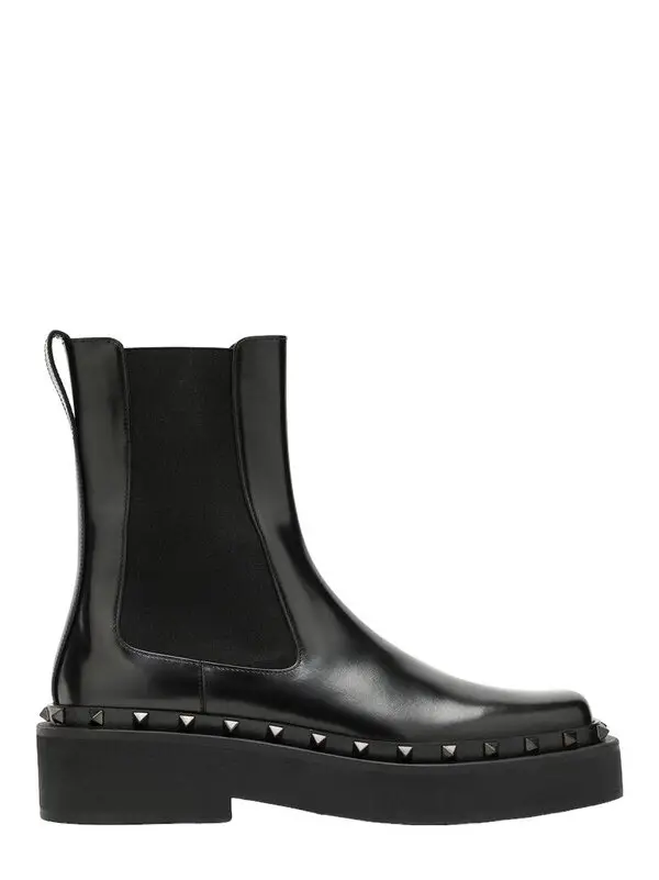 Valentino Garavani Rockstud Chelsea Boots - Black
