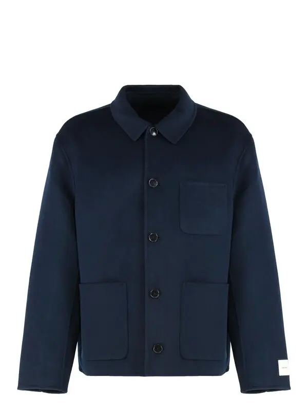 Calvin Klein Modern Fit Wool Blend Jacket - Blue