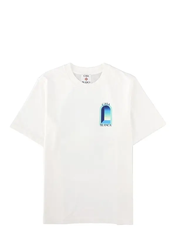 Casablanca Graphic Short Sleeve T-shirt - White