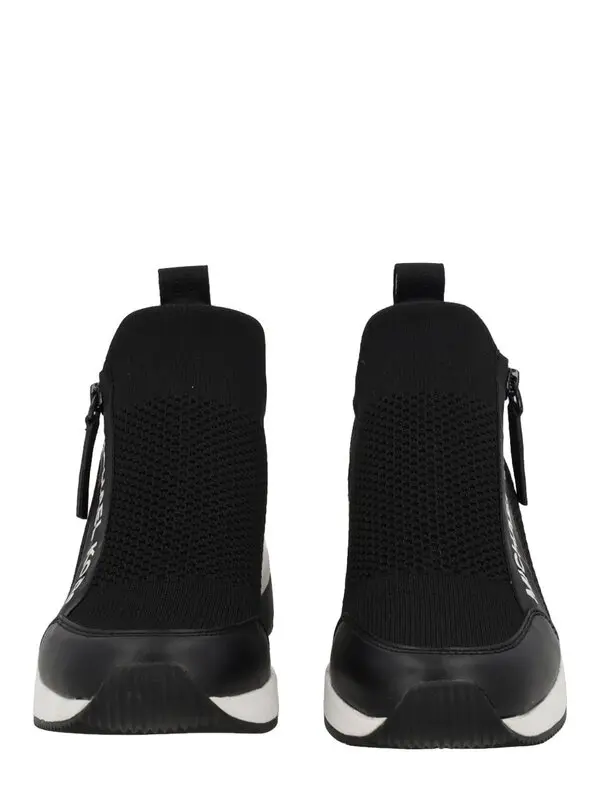 Michael Kors Knit High-top Platform Sneaker Boots - Black