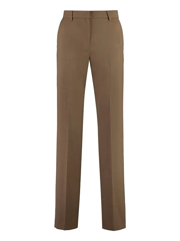 PT TORINO Ambra Wool Blend Trousers - Camel