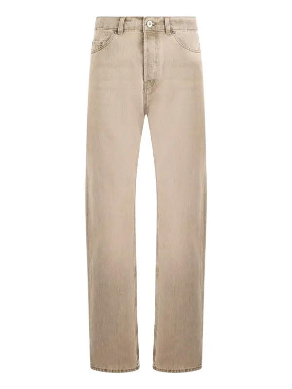 Our Legacy Straight Leg Cotton Trousers - Beige