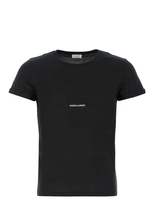 Saint Laurent Crew Neck T-shirt - Black