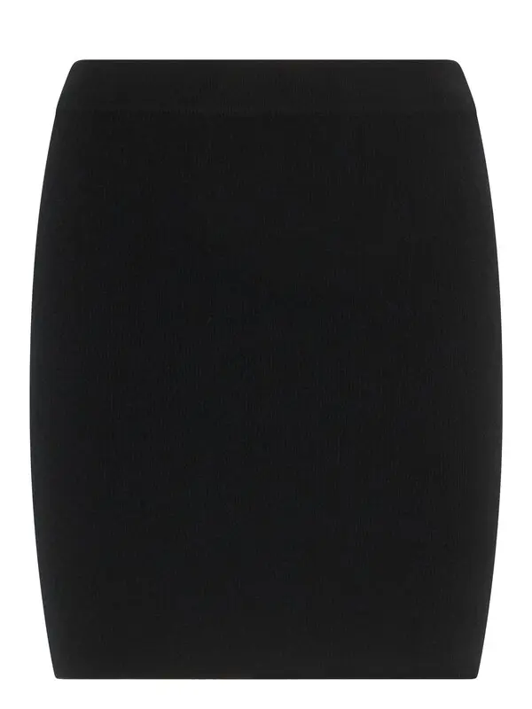 Alexander Wang Fitted Wool Mini Skirt - Black