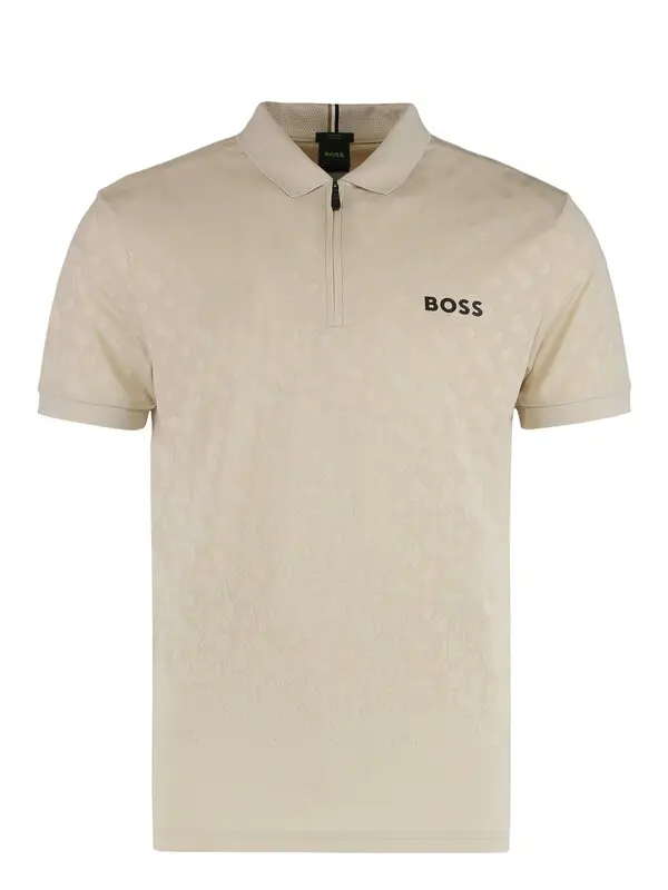 BOSS Technical Fabric Short-sleeve Polo - Beige