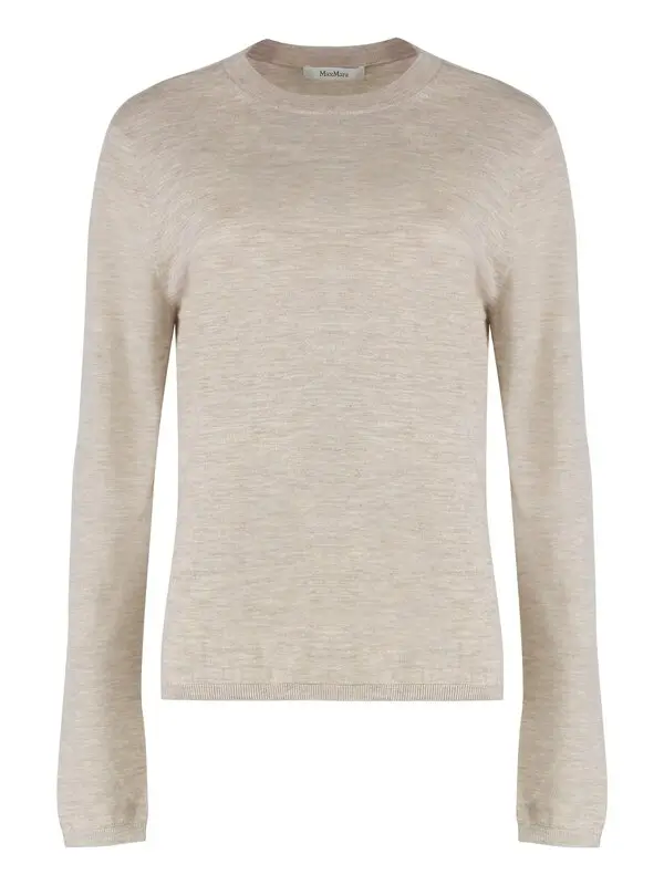 Max Mara Cashmere Crew Neck Sweater - Sand