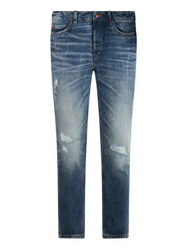 BOSS Slim Fit Jeans With Bleached Effect - Denim