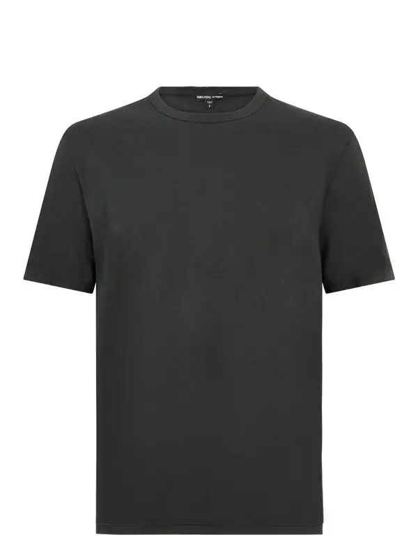 JAMES PERSE Classic Short Sleeve Cotton T-shirt - Black