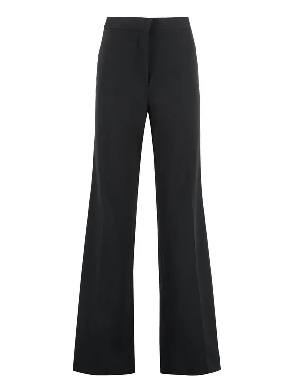 Stella McCartney High Waist Flared Trousers - Black