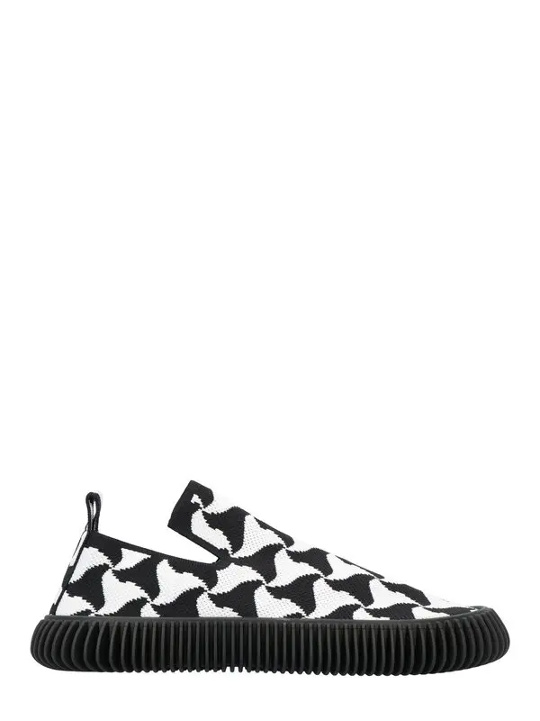 Bottega Veneta Ripple Knit Jacquard Slip-on Trainers - Multicolor