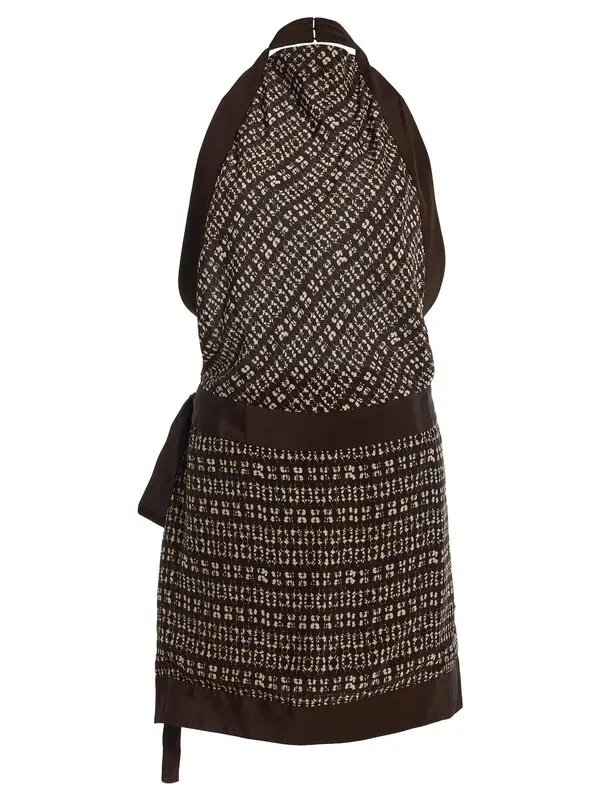 SIR. Astrid Open-back Crepe Mini Dress - Multi