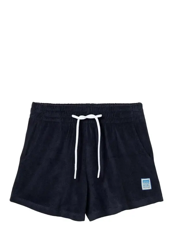 SEAQUELLE SWIM Organic Cotton Terry Shorts - Blue