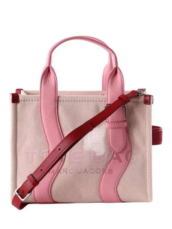 Marc Jacobs The Wavy Leather-trim Tote Bag - Pink