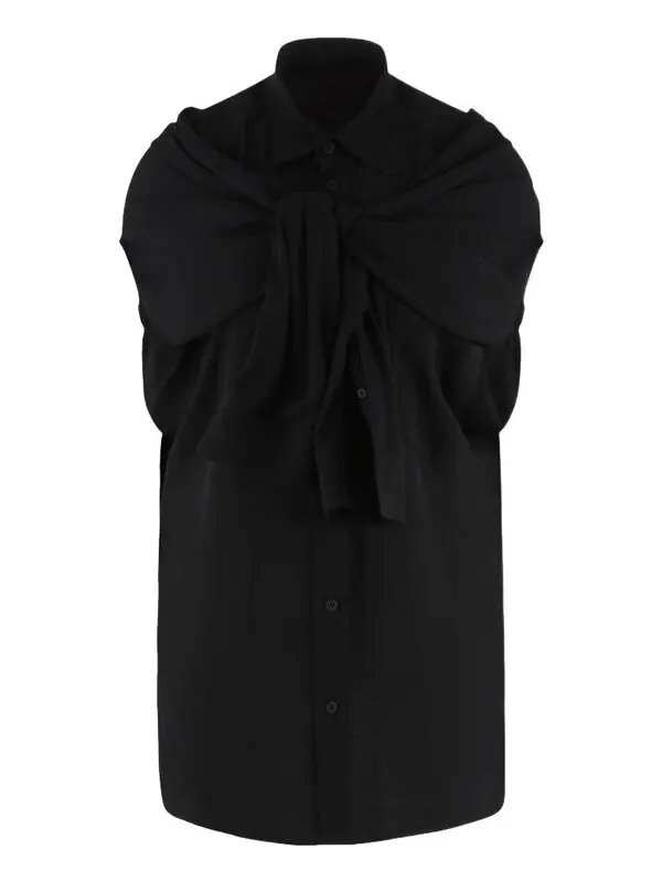Balenciaga Lapel Shirt With Logo Detail - No