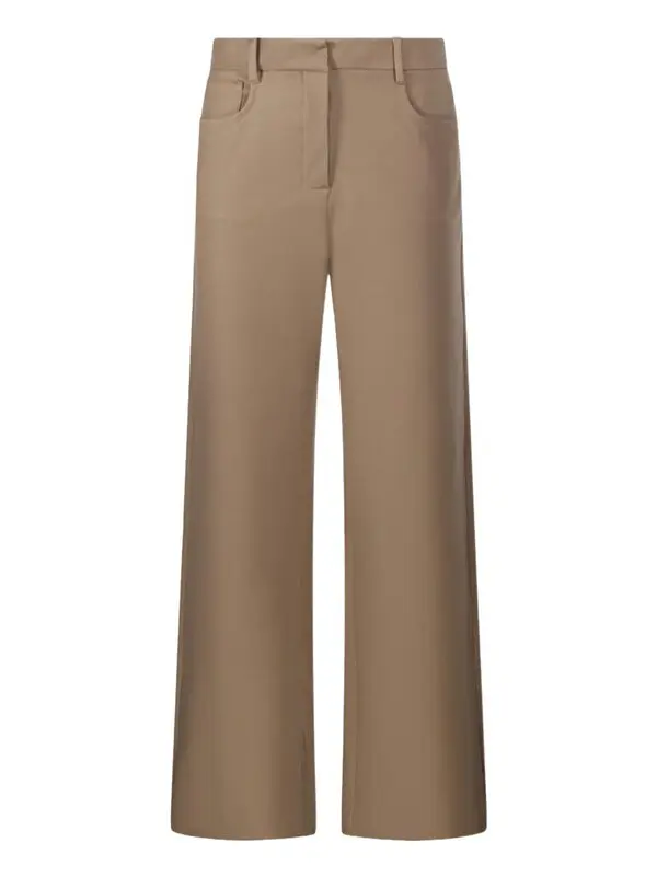 Max Mara Gela Wide-leg Trousers - Brown