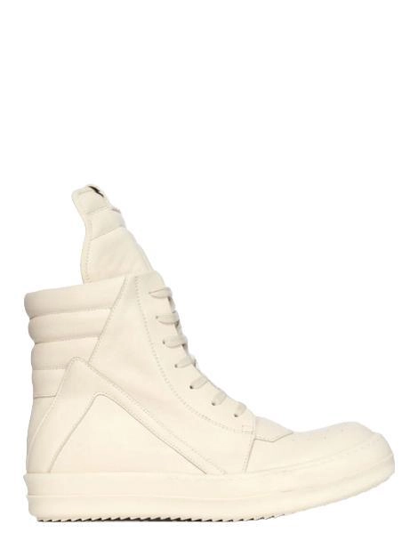 Rick Owens Lace-up High-top Sneakers - Ivory
