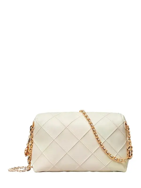 Tory Burch Fleming Soft Quilted Mini Crossbody Bag - Neutrals