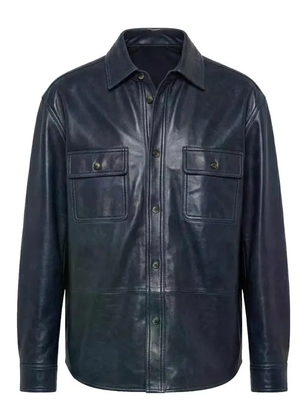 Loewe Long-sleeves Pocket Overshirt - Blue