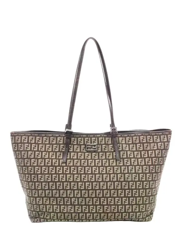 Fendi Zucchino Tote Bag - Brown