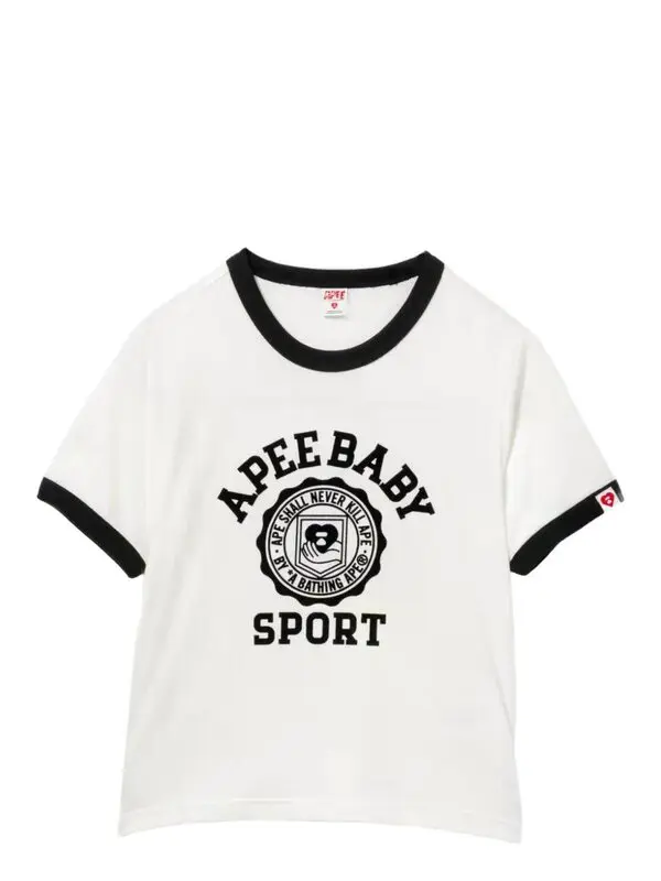 AAPE BY *A BATHING APE Apee™ A Bathing Ape® Graphic Ringer T-shirt - White