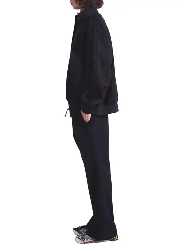 YOSHIOKUBO Mesh-panel Track Pants - Black