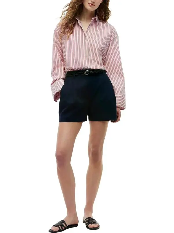 Tommy Hilfiger Striped Chest Pocket Shirt - Red