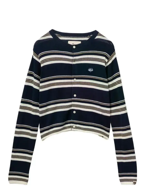 AAPE BY *A BATHING APE Apee™ A Bathing Ape® Striped Buttoned Cardigan - Blue