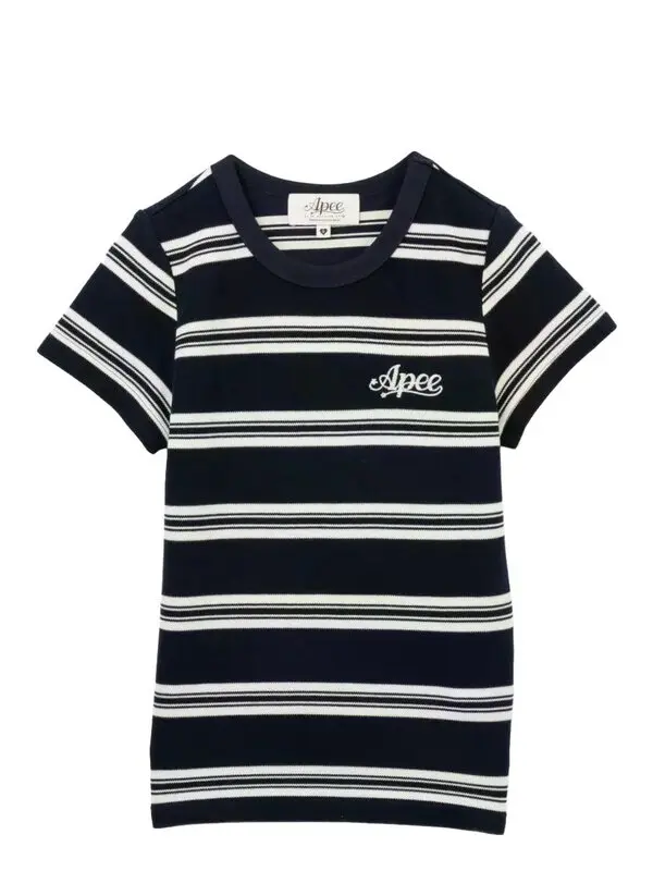 AAPE BY *A BATHING APE Striped T-shirt - Blue