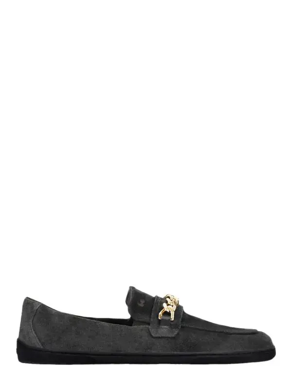 BE LENKA Chain-link Suede Moccasins - Grey
