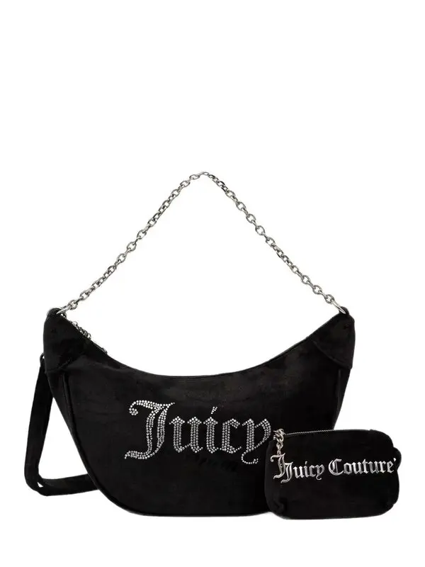 Juicy Couture Crystal-embellished Shoulder Bag - Black