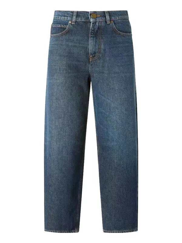 Pinko Embroidered Logo Jeans - Blue