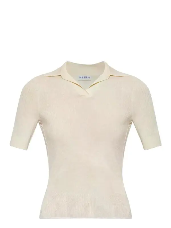 Burberry Ribbed-knit Cashmere Top - Neutrals