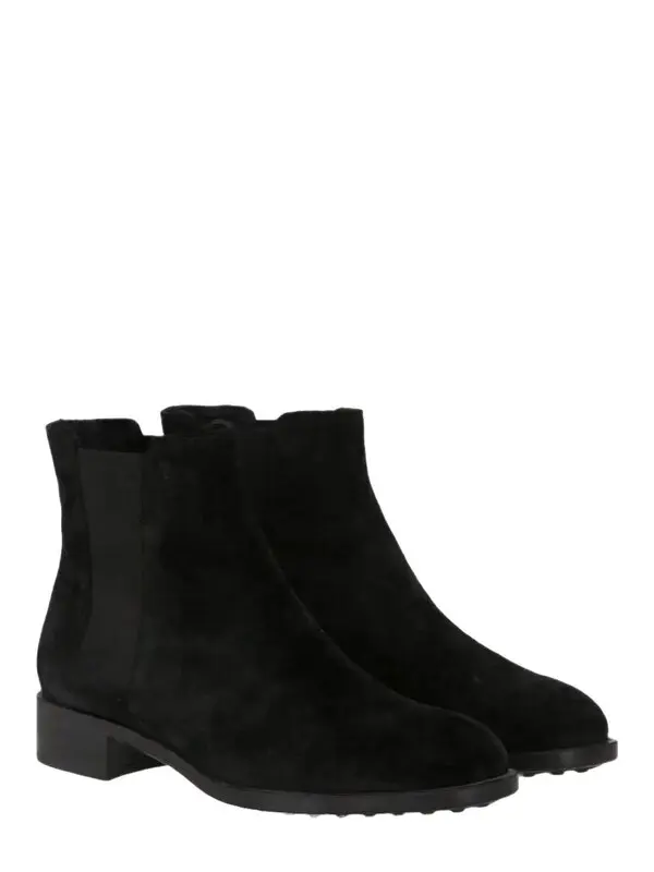 TOD'S Suede Chelsea Boots - Black