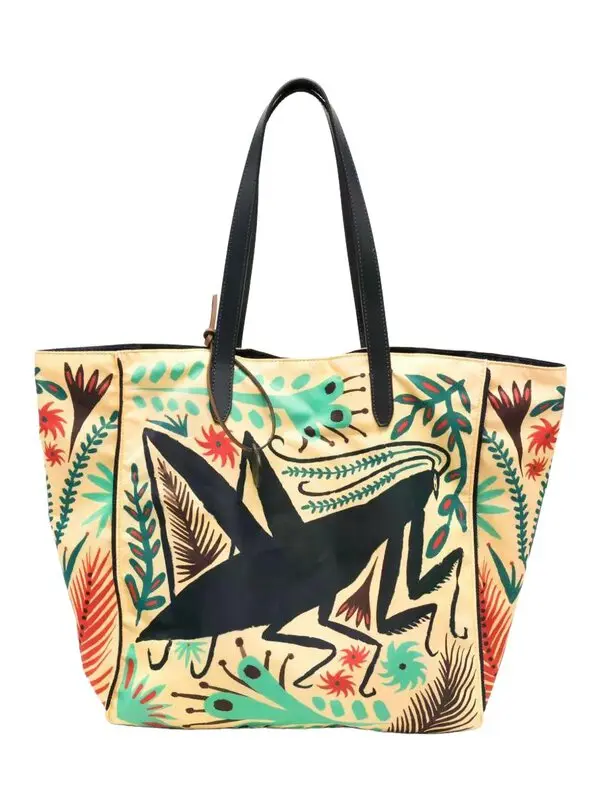 Etro X Tabby Booth Unfold Me Graphic-print Shoulder Bag - Neutrals