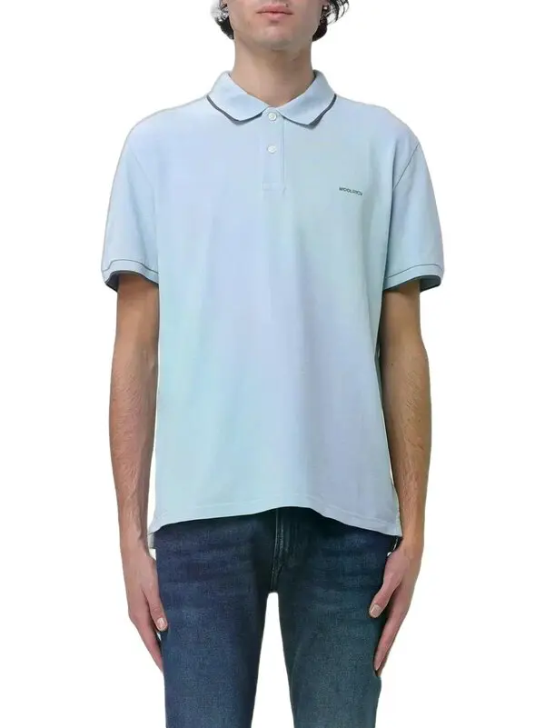 Woolrich Monterey Piqué-cotton Polo Shirt - Blue
