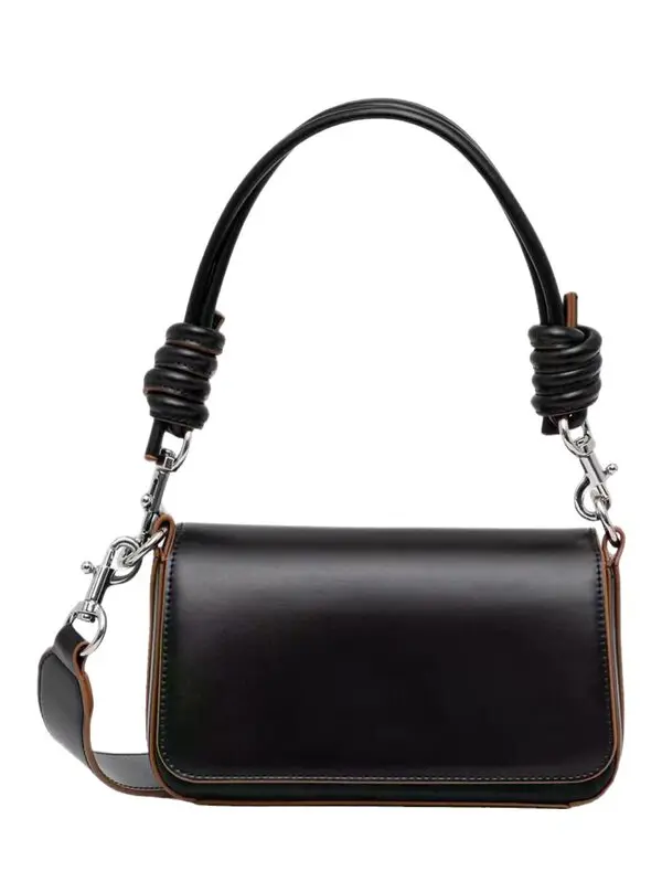 BENETTON Knotted-handle Shoulder Bag - Black