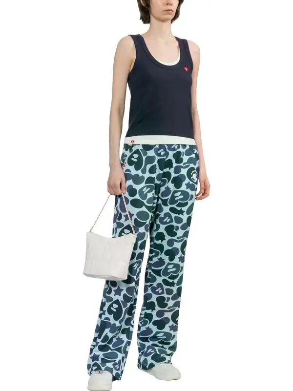 AAPE BY *A BATHING APE Sky Camouflage Print Track Pants - Blue