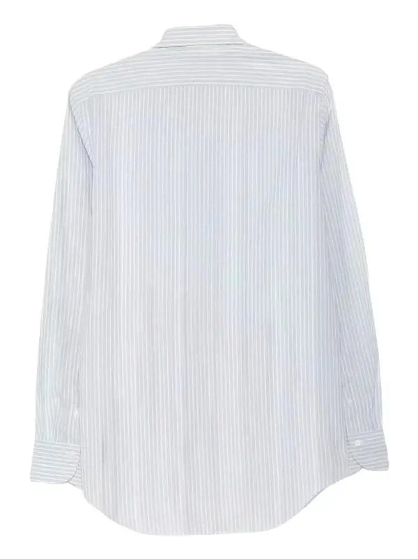 FINAMORE 1925 Vertical-stripe Long-sleeve Shirt - Green