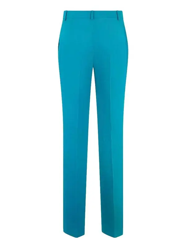 Alberta Ferretti High-waisted Straight-leg Trousers - Blue