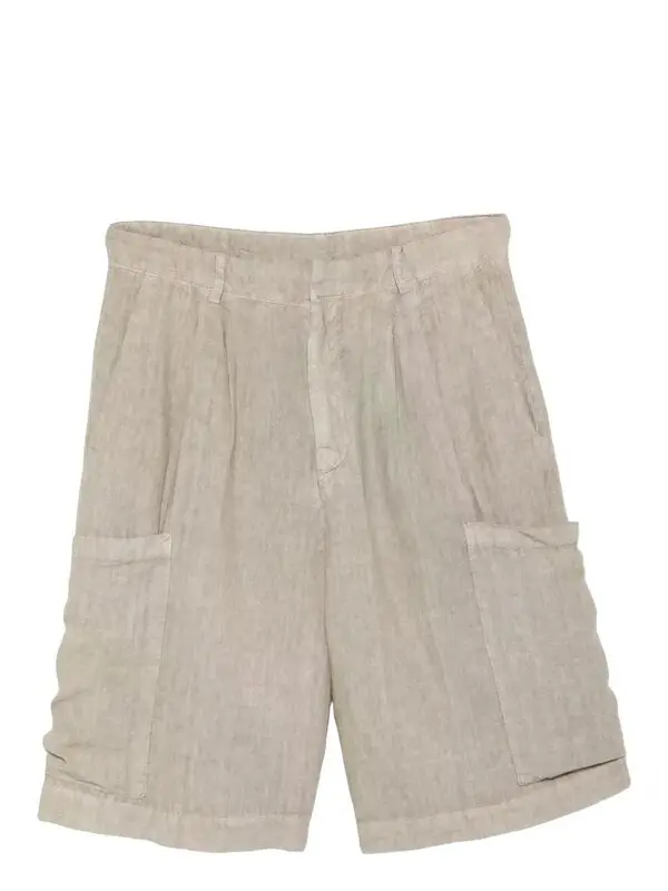 INLINUM Pleated Shorts - Grey