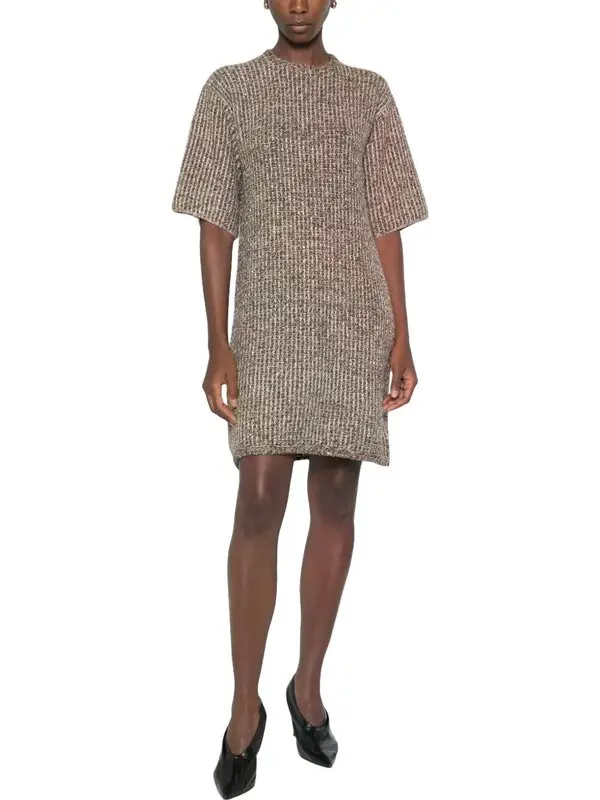 Fabiana Filippi Sequin-embellished Bouclé Mini Dress - Brown