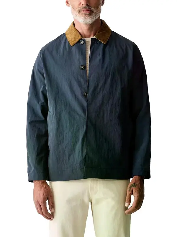 Barbour Corduroy-collar Jacket - Blue
