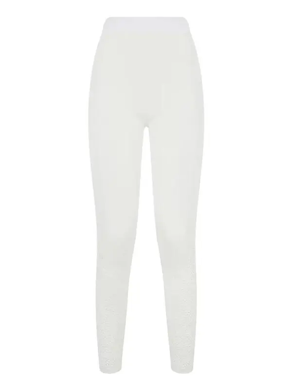 Alberta Ferretti Skinny Trousers - White
