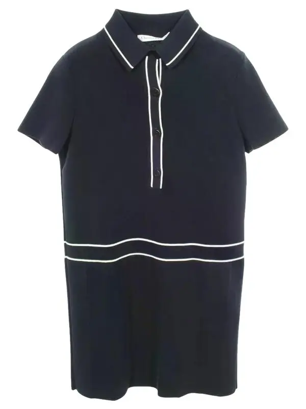 Dior Pleated Mini Dress - Blue