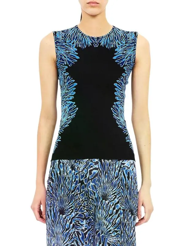 Ulla Johnson Aylin Jacquard-knit Top - Blue
