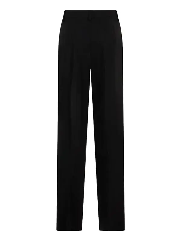 Alberta Ferretti High-waisted Straight-leg Trousers - Black