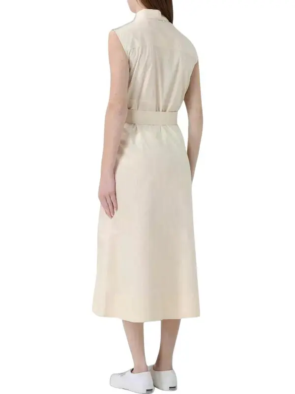 COLMAR Belted Sleeveless Dress - Neutrals